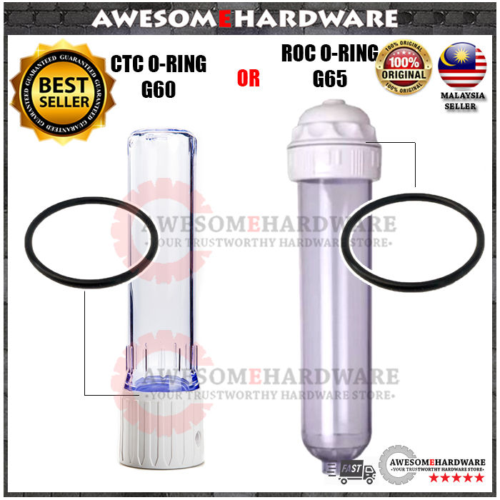 (60MM/65MM) WATER FILTER HOUSING O RING SEAL REPLACEMENT FOR CTC OR ROC ...