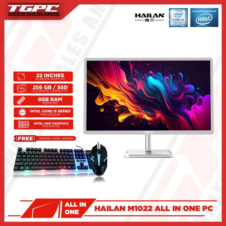 All in one PC Hailan Core i5 7th Generation Full HD, 8gb ram, 256gb ssd ...