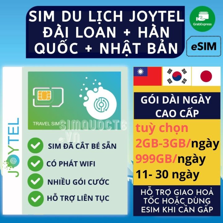 [GÓI DÀI NGÀY CAO CẤP] Sim du lịch Đài Loan Nhật Bản Hàn Quốc tốc độ cao 4G 5G tuỳ chọn 10/15/20 ...