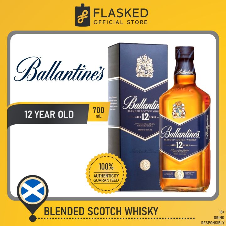Ballantine's 12 Year Old Blended Scotch Whisky 700mL Ballantines | Lazada PH