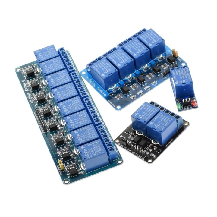 5V 12V 24V of 1/2/4/6/8 Channel Relay Module With Optocoupler. Relay ...
