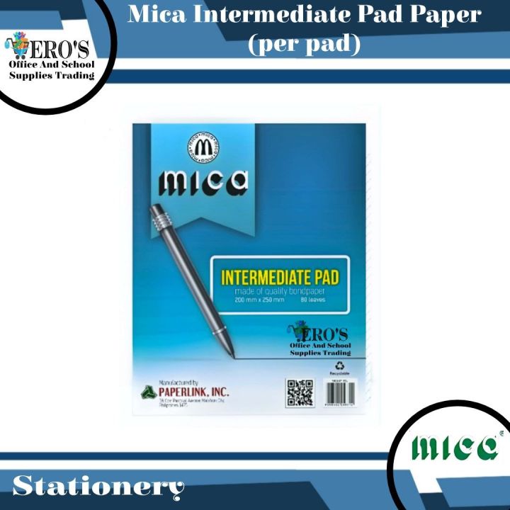 MICA Intermediate Pad Paper (1 pad) | Lazada PH