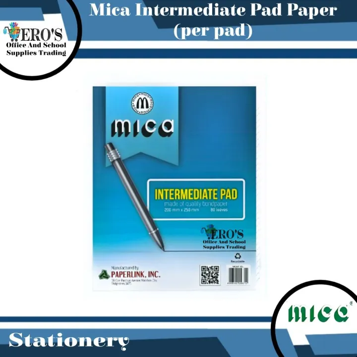 MICA Intermediate Pad Paper (1 pad) | Lazada PH