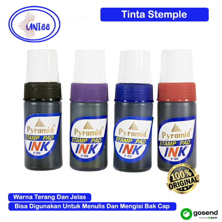 Tinta Stempel Permanen Refill Stamp Pad Isi Ulang Stample Cap Original ...