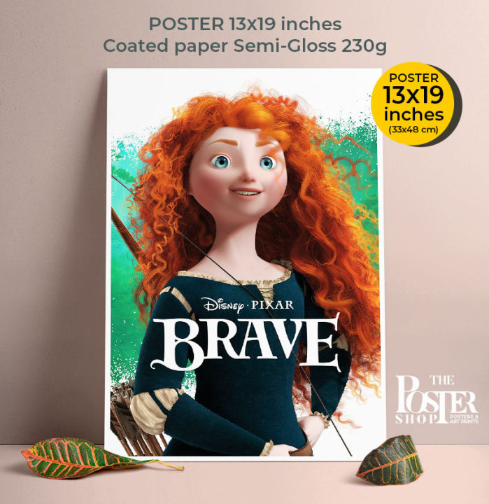 Brave Poster โปสเตอร์นักรบสาวหัวใจมหากาฬ ภาพขนาด 33X48 cm (ไม่มีกรอบรูป ...