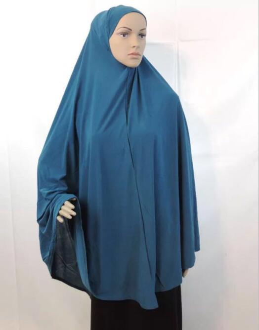 Big Size Xxl Polyester Instant Hijab Ramadan Muslim Prayer Amira Pull