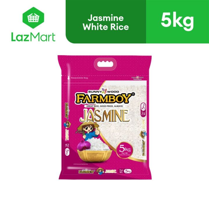 Farmboy Jasmine White Rice 5kg | Lazada PH
