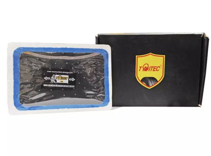 Taitec TNRE-20 (125 x 80 mm) Blue Gum (2 PLY) Euro Style TNRE Radial Repair Patch for Car and ...