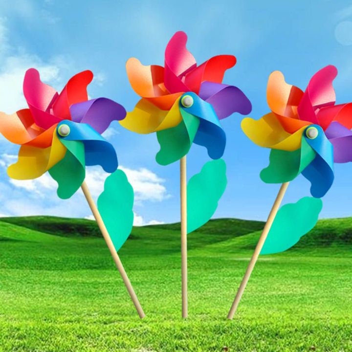 LIGTH Whirligig Lawn Party Yard Kids Toy Garden Decor Windmill Wind ...