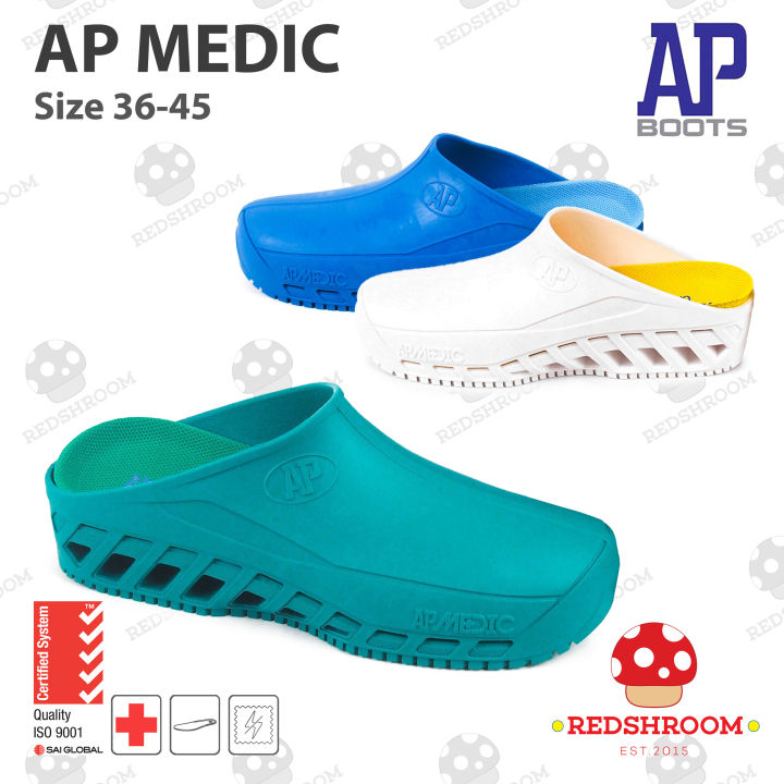Sepatu Medis AP MEDIC AP BOOTS Hijau Biru Putih Perawat Lokal APD ...