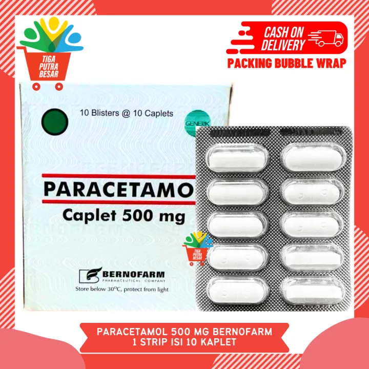 PARACETAMOL 500MG BERNOFARM 1 STRIP ISI 10 KAPLET | Lazada Indonesia