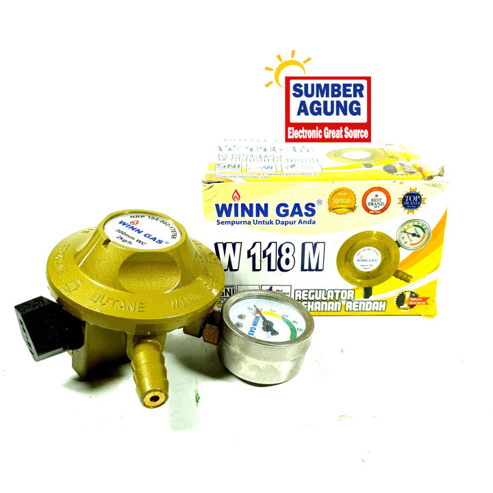 Winn Gas Regulator W118M Tekanan Rendah Untuk Kompor Gas Rumah Dengan ...