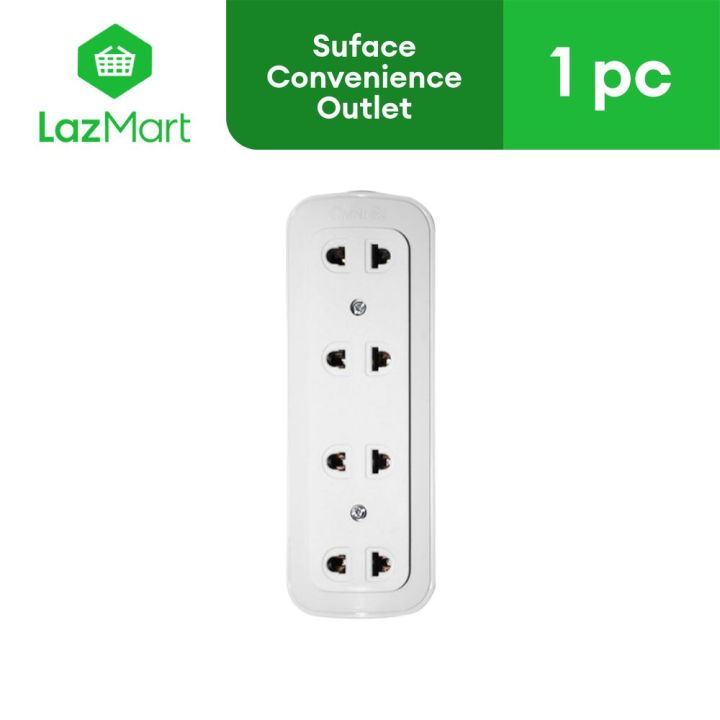 Omni Surface Convenience Outlet 4-Gang In Blister Pack | Lazada PH
