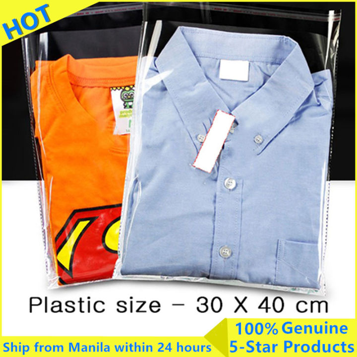 Plastic bag for clothes and packaging Transparent/Clear OPP Self ...