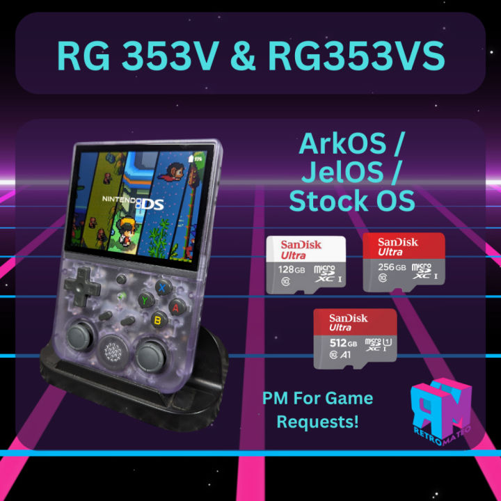 ArkOS, JelOS, and Stock OS SD Cards for the Anbernic RG 353V and RG ...