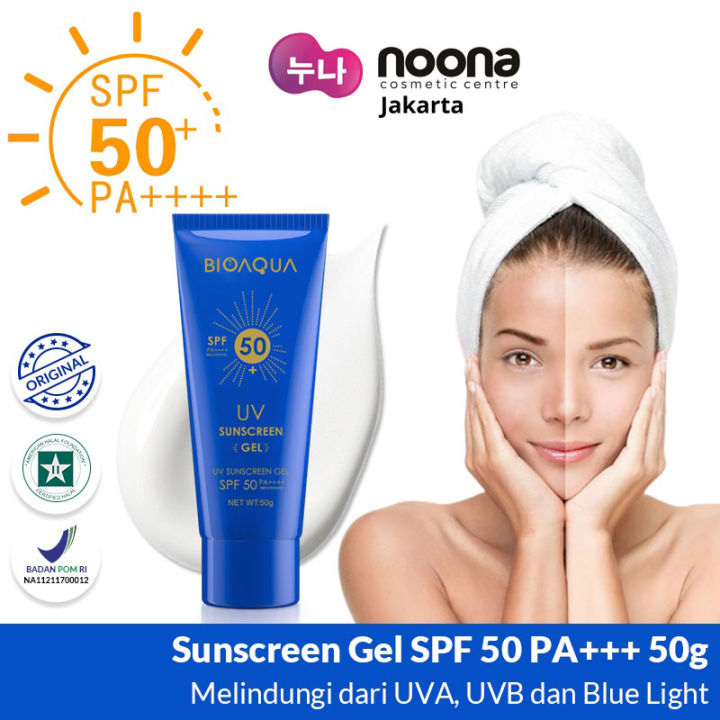 BIOAQUA SUNSCREEN GEL SPF 50 PA+++ UV PROTECTION 50ML | Lazada Indonesia