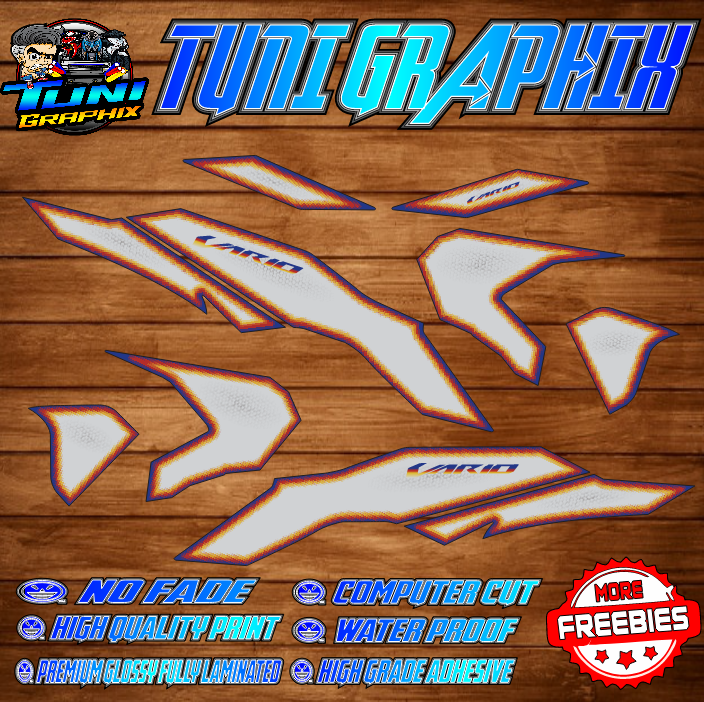 Click Vario V3 Titanium Print Decals with Freebies | Lazada PH