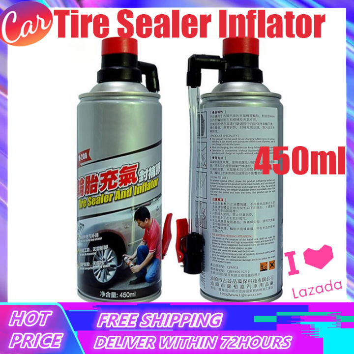 【BUY 4 FREE 1】450ML KOBBY Tire Sealer and Inflator Easy Hose Tire Inflator Sealant Repair Tool ...