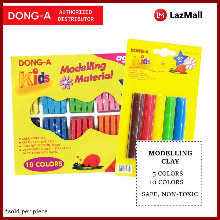 Dong A kids Modelling Clay 5/10 Colors | Lazada PH