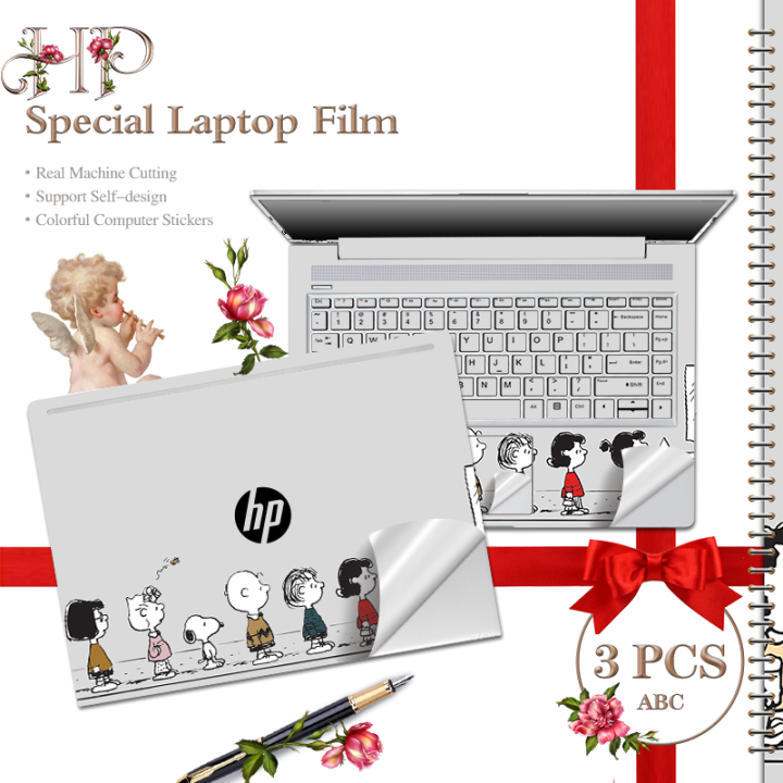 Precut Laptop Film Simple Cartoon Laptop Sticker for HP Laptop 14-dy ...