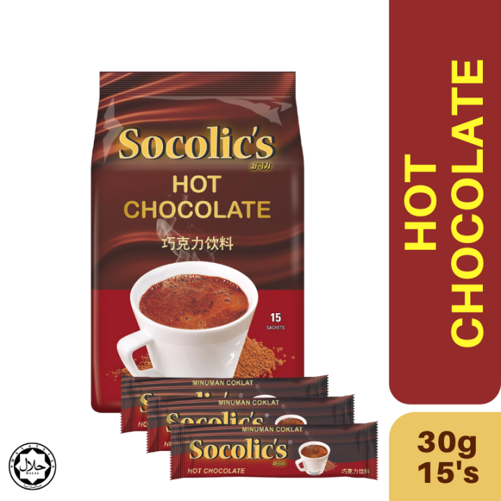 Socolic's Premium Hot Chocolate Drink 30g x 15 sachets | Lazada