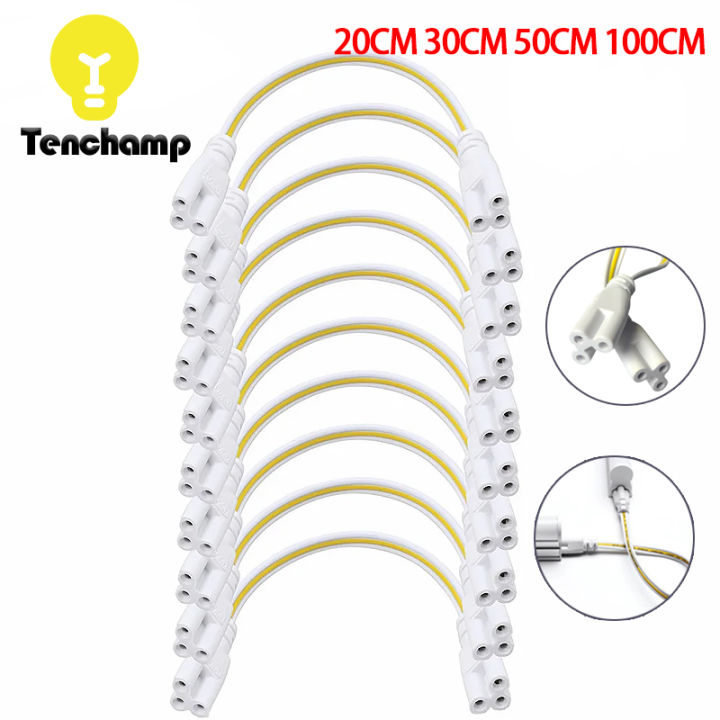3 Pin Led Tube Connector 20cm 30cm 50cm 100cm Three Phase T5 T8 Led