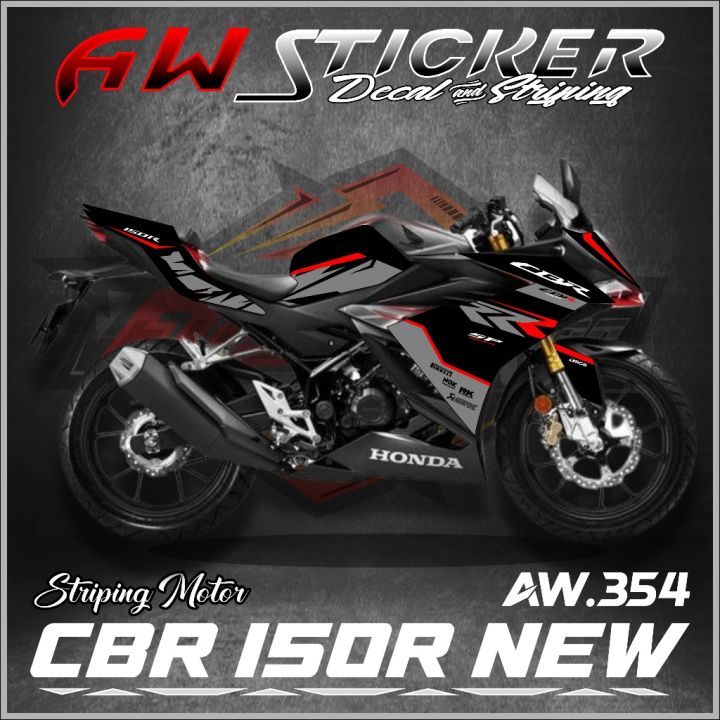 Striping CBR 150 R New Graphic / Stiker Motor Honda CBR K45R New 150 2021 Desain variasi simple ...