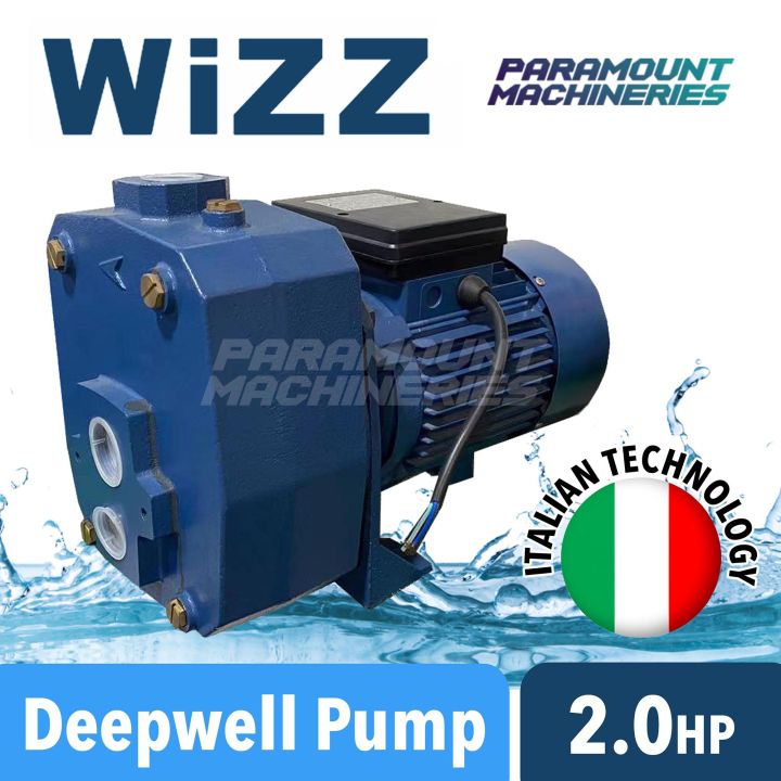 Wizz 2HP Deepwell Water Pump with Ejector and Adaptor [Paramount Machineries] | Lazada PH