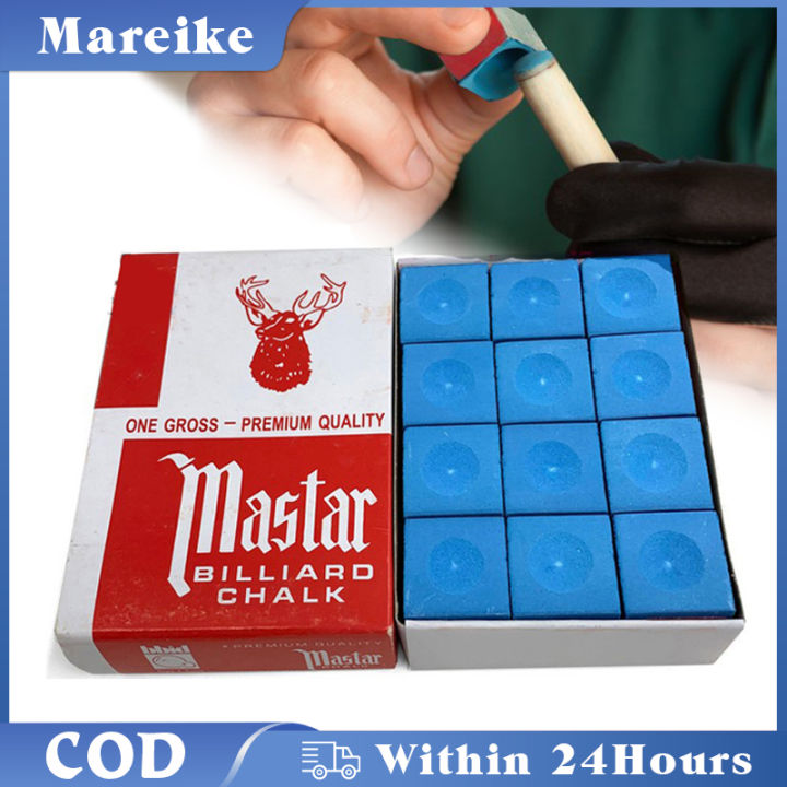 12Pcs/Box Billiard Chalk Original Pool Cue Chalk Snooker Billiard ...