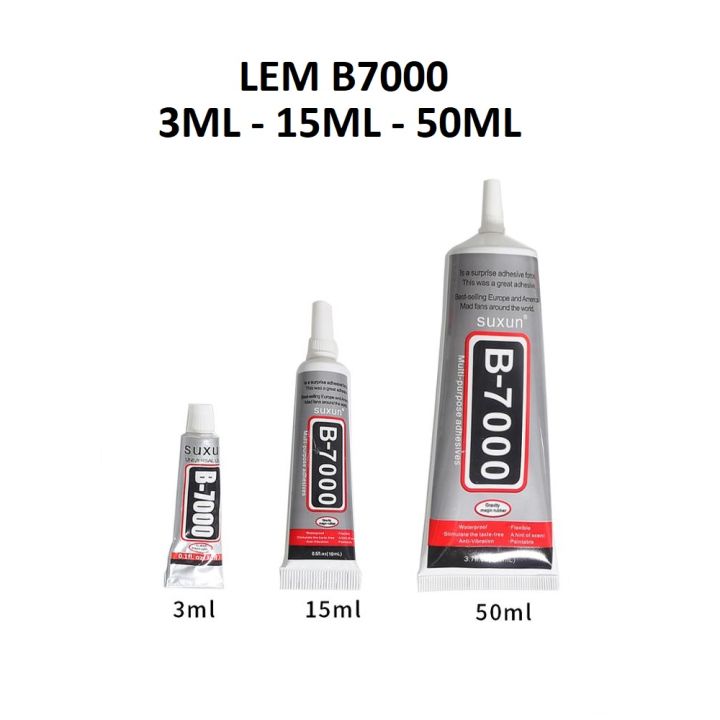 LEM LCD / LEM TOUCHSCREEN B7000 BULAIEN ~ WARNA BENING ~ READY 3 ML - 15 ML DAN 50 ML | Lazada ...