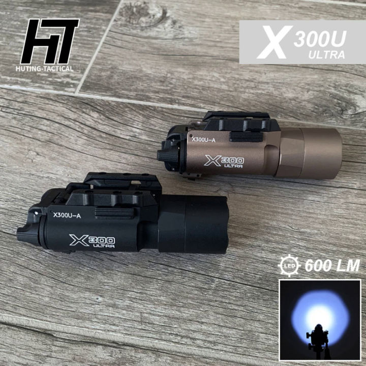Tactical Flashlight Surefir X300U X300 X400 Scout Light 600LM Glock ...