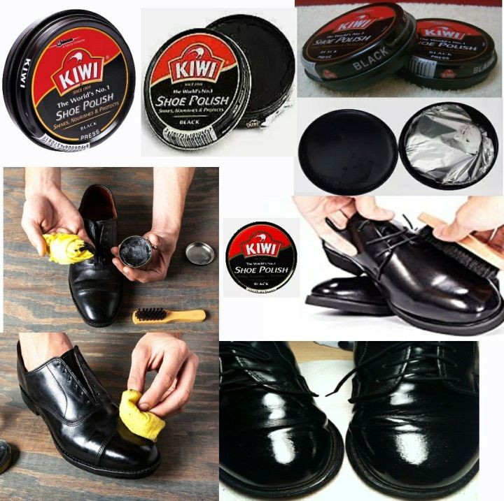 Black Shoe Polishing Cream Sachets 6pcs./12pcs. Shoe Care Cream Leather ...