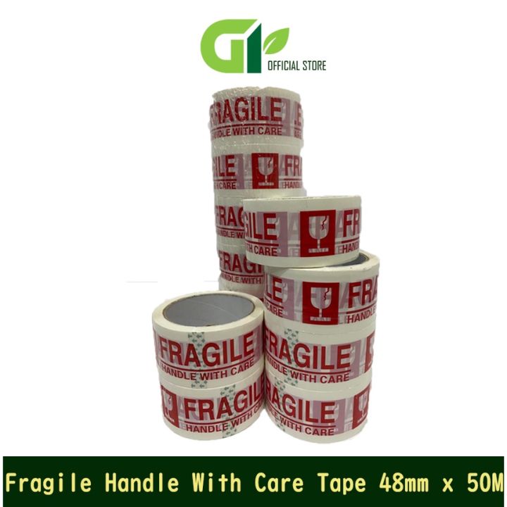 [GY Office] Fragile Handle With Care Tape 48mm x 50M | Lazada
