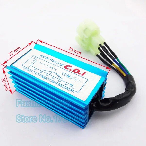 【Must-have】 Blue 6 Pin Ac Cdi Racing Gy6 Ignition Box For 50cc 125cc 150cc 2 Stroke Engine Moped ...