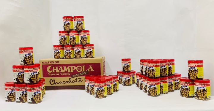 CHAMPOLICIOUS CHAMPOLA CHOCOLATE WAFER STICK 60g x 48pcs | Lazada PH