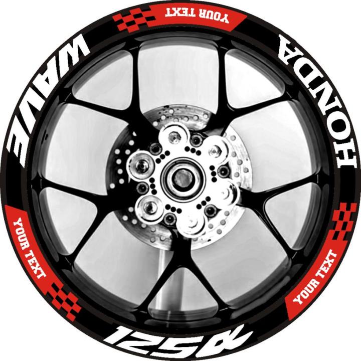 (Sticker Only) Honda Wave Alpha 125 Customized Mags/Rim Decal/Sticker ...