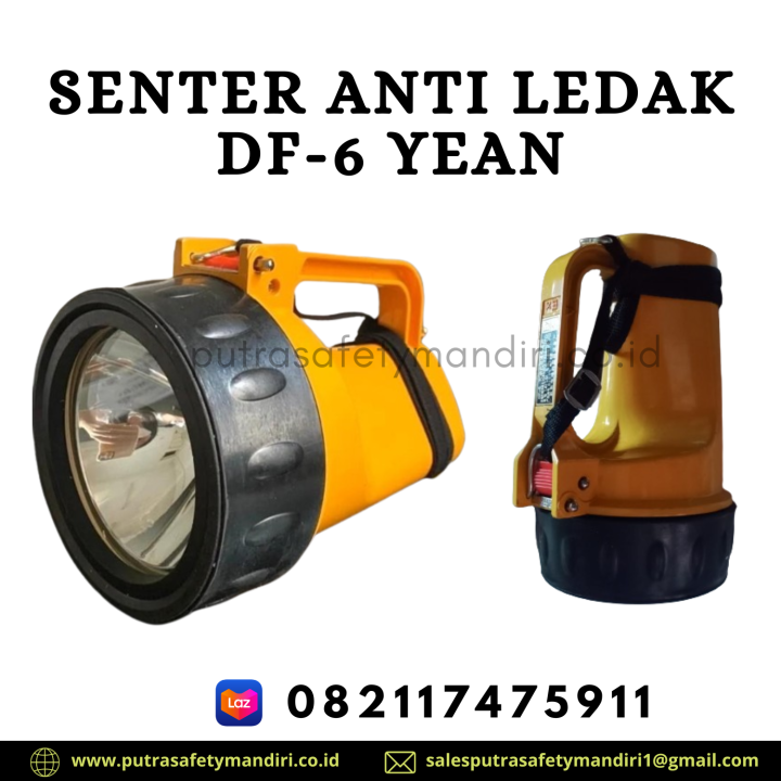 SENTER ANTI LEDAK YEAN DF-6 PORTABLE EXPLOSION PROOF LIGHT TAHAN PANAS ...