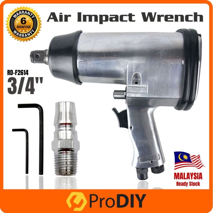 Heavy Duty 3/4 Inch Professional Air Impact Wrench Twin Hammer ...