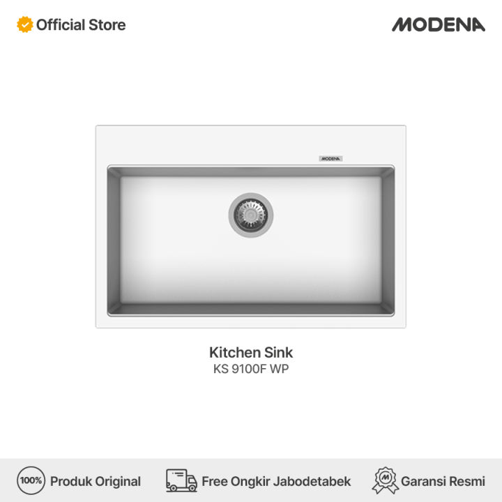 MODENA Kitchen Sink - KS 9100F WP | Lazada Indonesia