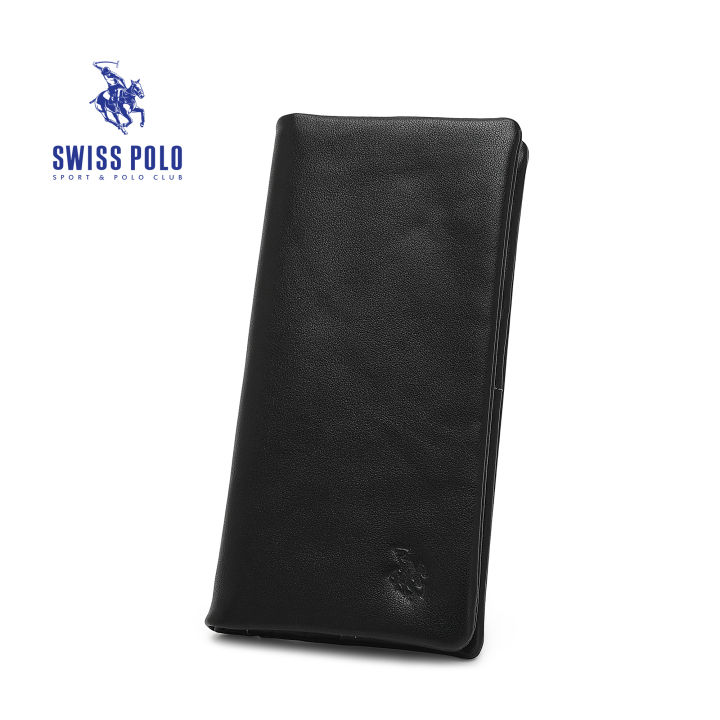 SWISS POLO GENUINE LEATHER RFID WALLET SW 185 Black | Lazada