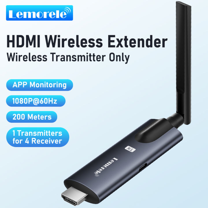 Lemorele R800 HDMI Wireless Transmitter 1080P WiFi 2.4/5G Transmission ...