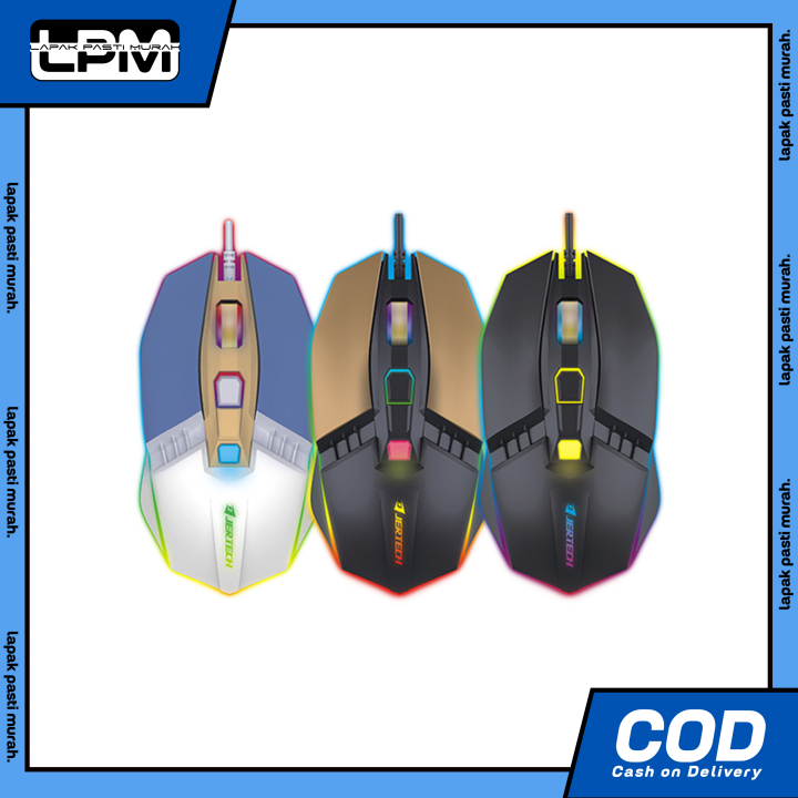 Mouse Gaming Pro Jertech RGB Chroma Light Rumble JR800 6 Buttons - LPM | Lazada Indonesia