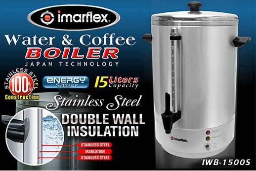 Imarflex IWB1500S Water and Coffee Percolator 15 Liters IWB-1500S ...