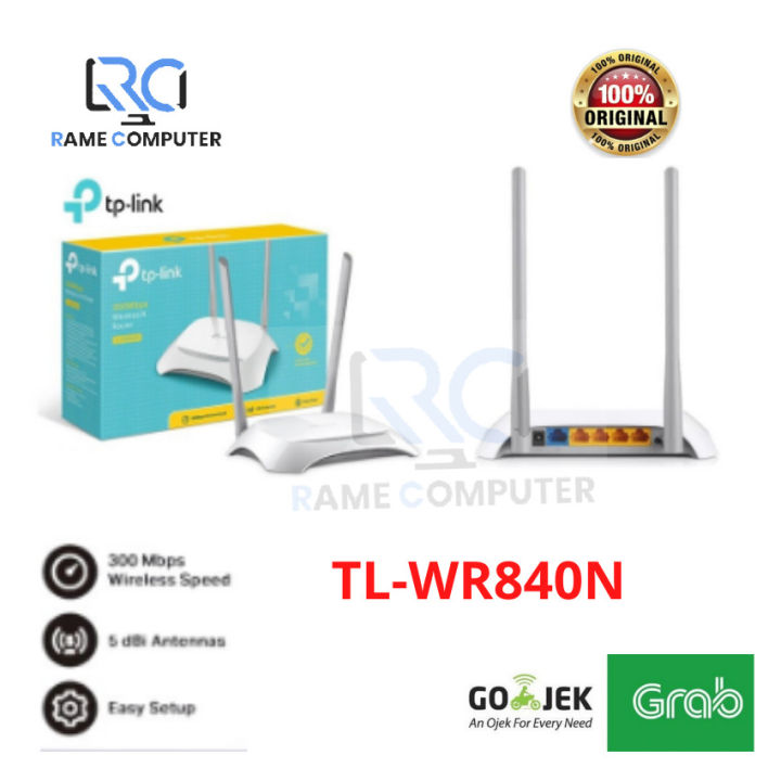 TP-LINK TL-WR840N 300Mbps Wireless N Router WR840 Tplink 2 antena ...