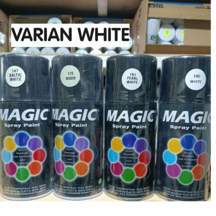 pilok pilox cat spray magic 300cc magic spray paint 300cc varian white ...