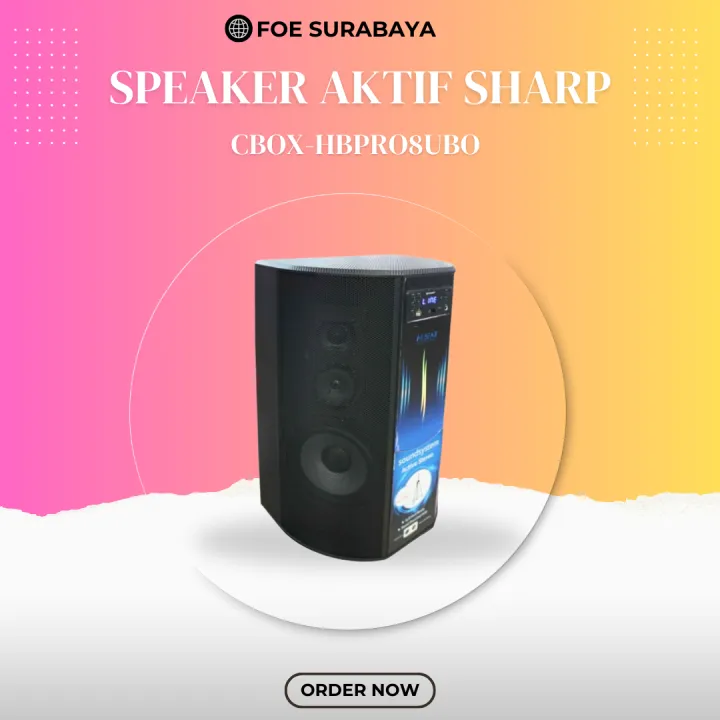 [EKS - DISPLAY] SPEAKER AKTIF SHARP Type CBOX-HBPRO8UBO | Lazada Indonesia