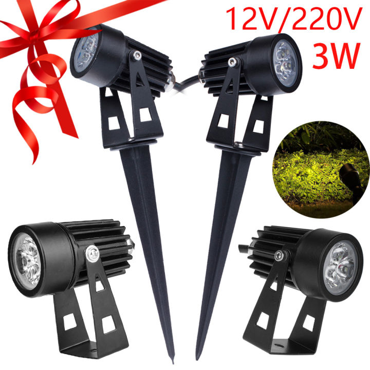 Ip65ฟลัดไลท์ Led 3w ไฟสนามหญ้าฟลัดไลท์กันน้ำ Led ไฟในสวนด้านนอกสนามหญ้า