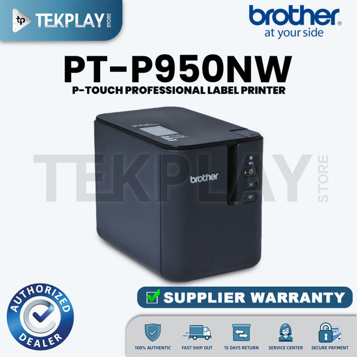 Brother PT-P950NW Industrial Wired and Wireless Network Label Printer ...