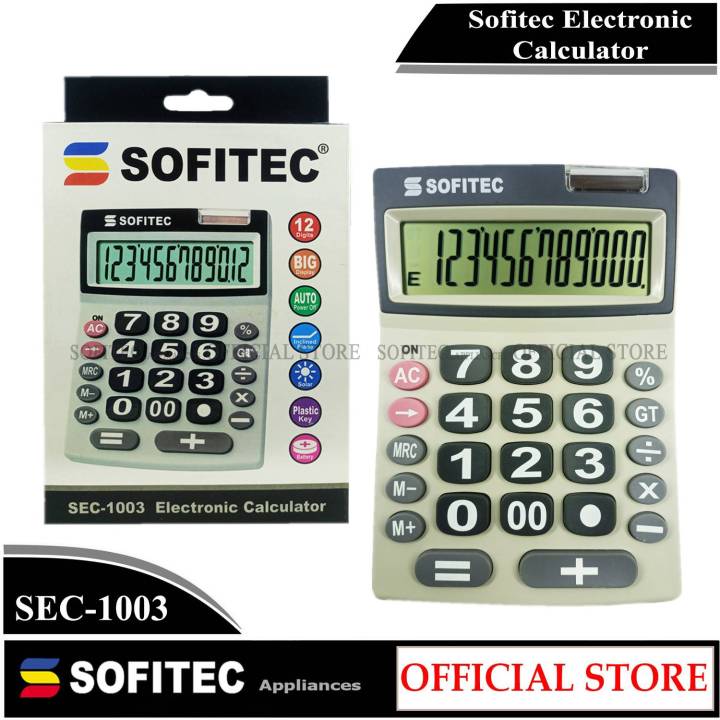 Electronic Calculator with Solar Panel Operated 12 Digits Display Multi ...