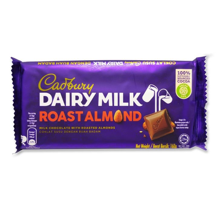 Cadbury Dairy Milk Roast Almond 160g | Lazada PH